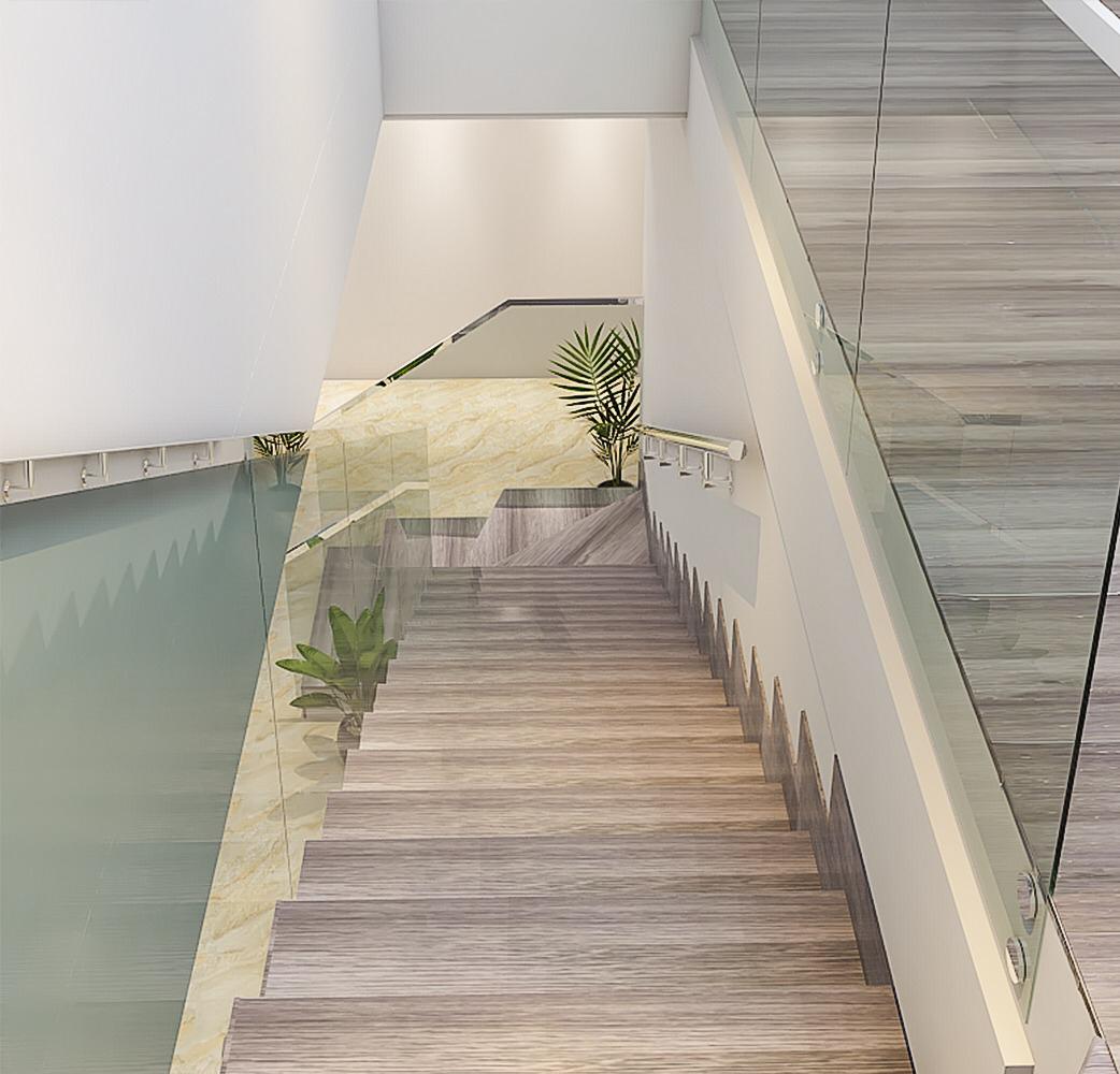 Glass handrail works in Dubai - British Glass & Aluminum work company ...